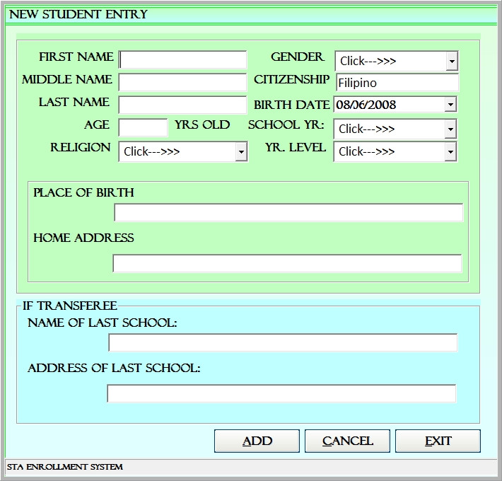 Enrollment System Free Source Code Projects Tutorials Rezfoods